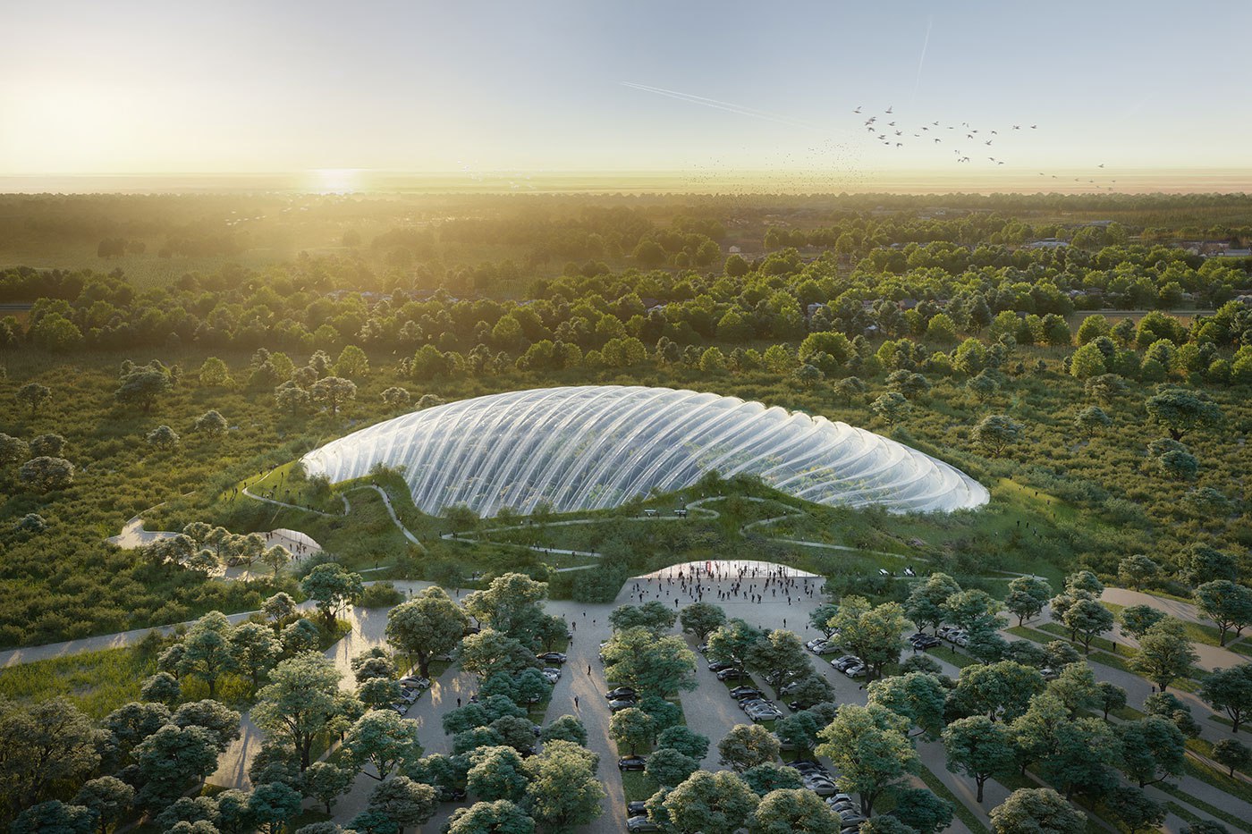 France’s ‘Bio-Dome’-like tropical greenhouse will be the largest on the ...